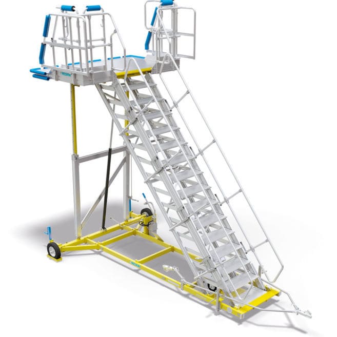 Mobile stairs - ZARGES GMBH - telescopic