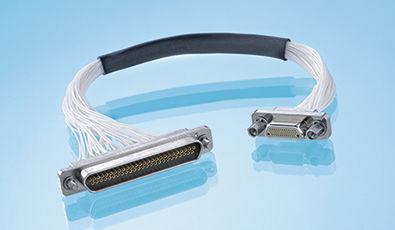 RF connector - Micro-D series - AXON'CABLE - PCB / for airliners / D-sub