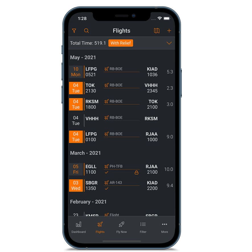 Mobile application - RB Logbook - CAE
