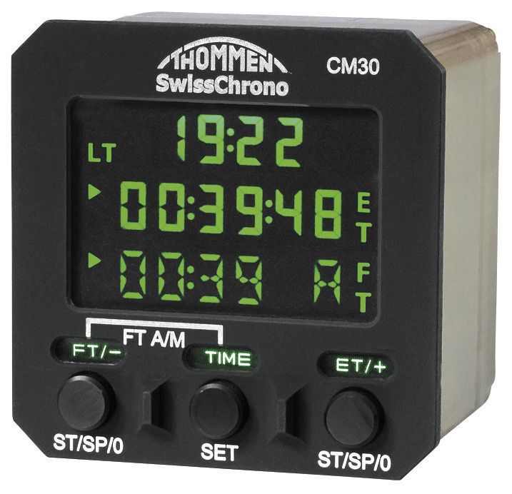 Aircraft clock - CM30 - THOMMEN AIRCRAFT EQUIPMENT AG - digital ...