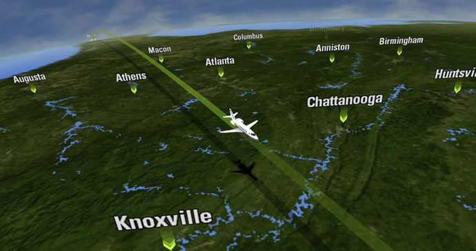 Aircraft cabin IFE - Airshow 500 - Collins Aerospace - Rockwell Collins ...