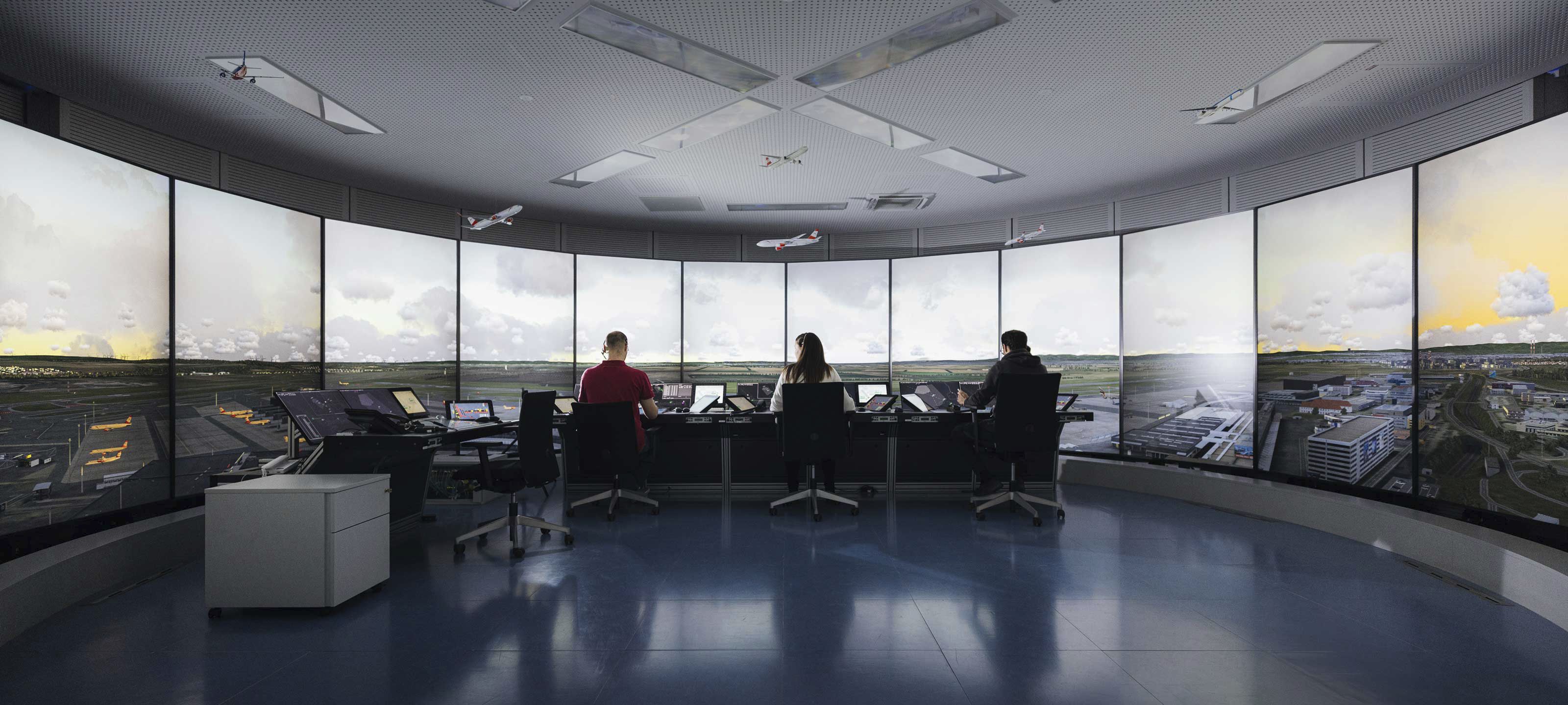 Aircraft simulator - MaxSim - ADACEL - for control towers / ATC / training