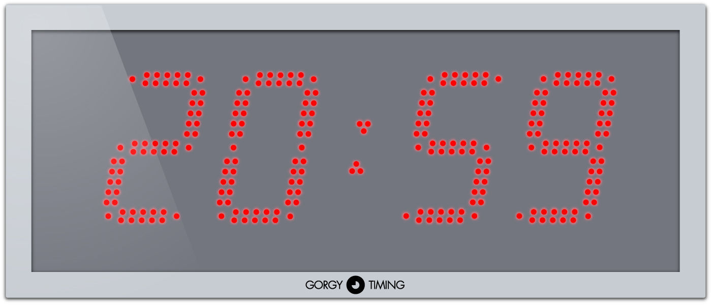 Airport clock - LEDI® 15 - GORGY TIMING - digital / quartz