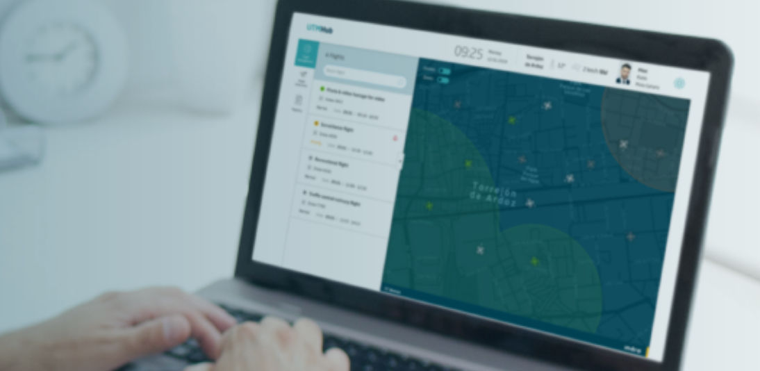 Management software - UTM Hub - INDRA - monitoring / for drones / real-time