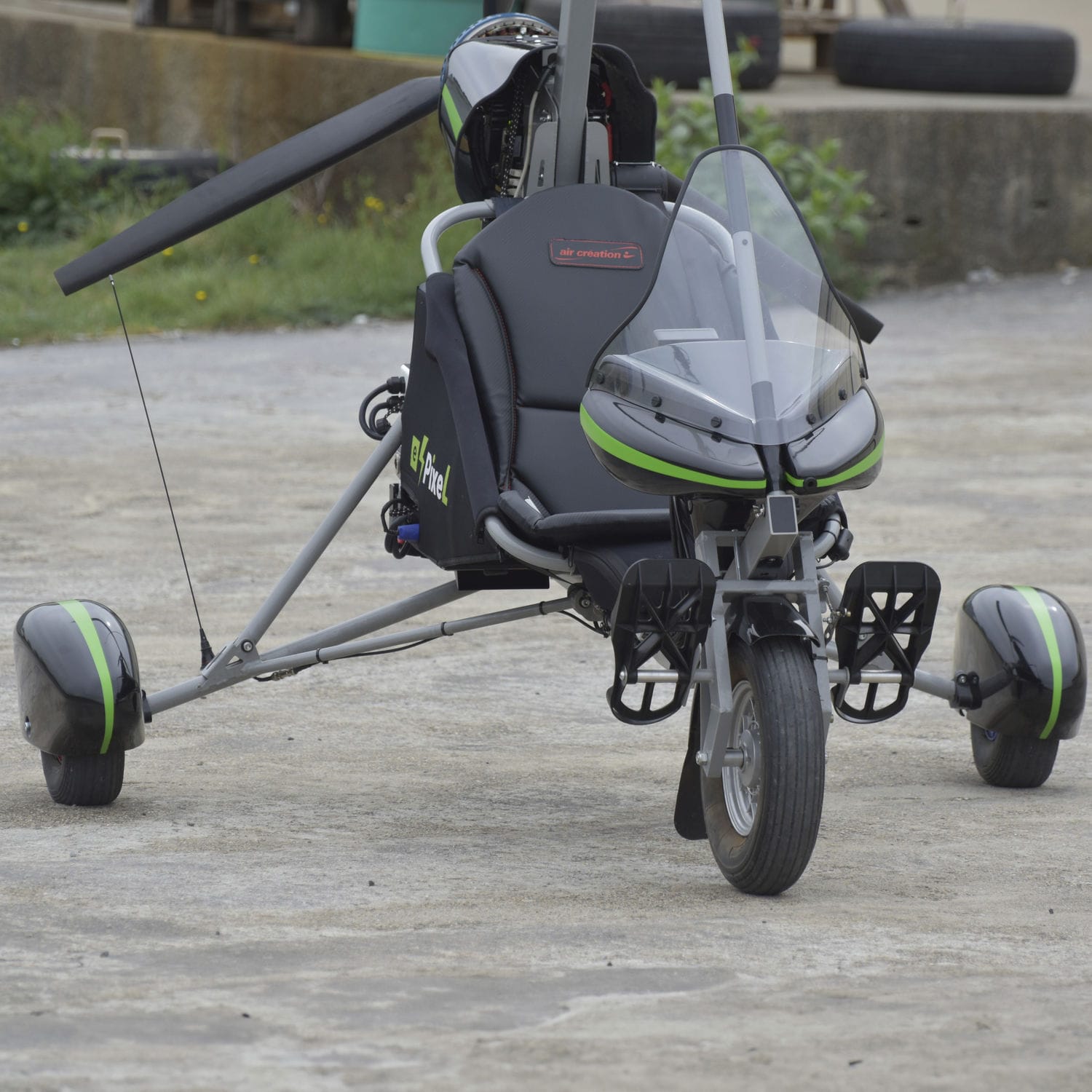 Two-seater ultralight trike cart - e-PixeL - AIR CREATION - with electric motor