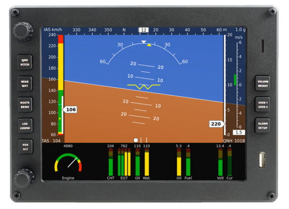 EFIS - Nesis series - Kanardia d.o.o. - touch screen / for aircraft