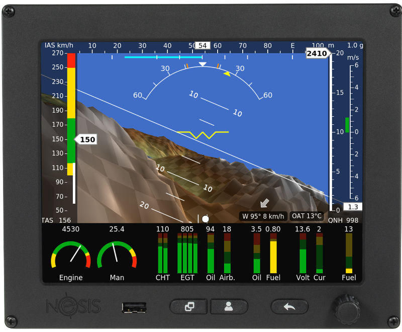 EFIS - Nesis III - Kanardia d.o.o. - touch screen / for aircraft