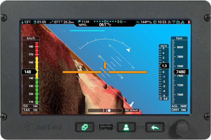Primary flight display - Aetos - Kanardia d.o.o. - EFIS / for aircraft ...