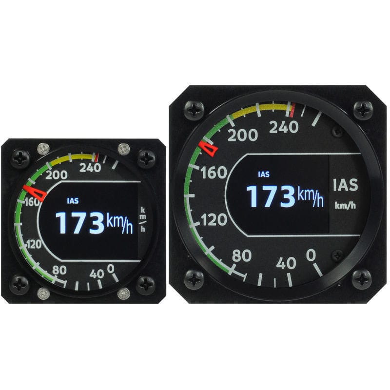 Aircraft airspeed indicator - Kanardia d.o.o. - electronic / illuminated