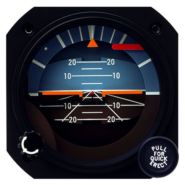 Analog artificial horizon - LUN 1241 - Mikrotechna Praha a.s. - digital ...