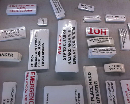 Aircraft cabin placard - Aviosign - information