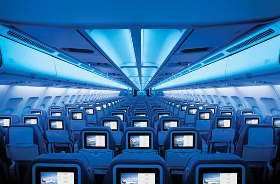 Aircraft cabin lighting - Bruce Aerospace Inc - LED / sidewall / mood