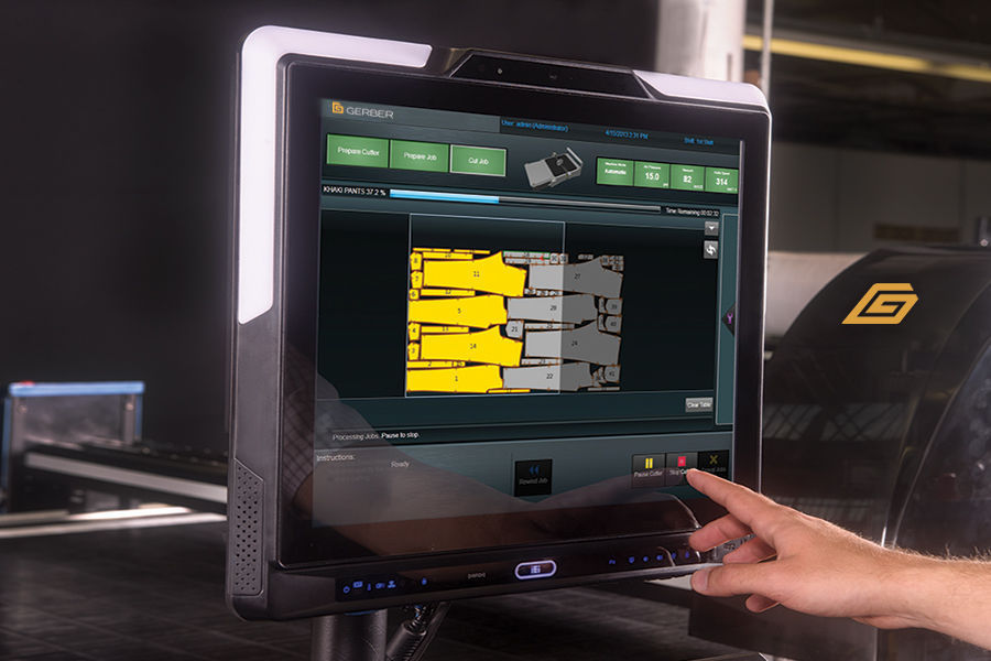 Composite cutting machine - Paragon - Gerber Technology - knife / for ...