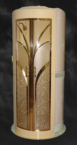 Aircraft shower - ROUND - Jeff Bonner Research & Development Inc