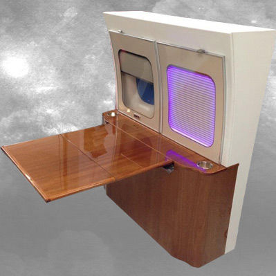Aircraft fold-out table - Jeff Bonner Research & Development Inc