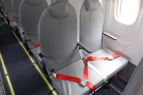 Seat fabric for aircraft upholstery - Perrone Aerospace - leather / plain