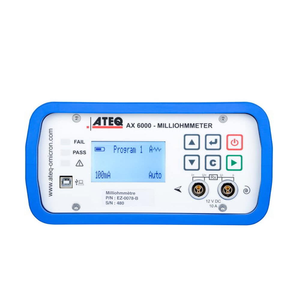 Portable milliohmmeter - AX 6000 - ATEQ Aviation Division - 4-wire ...