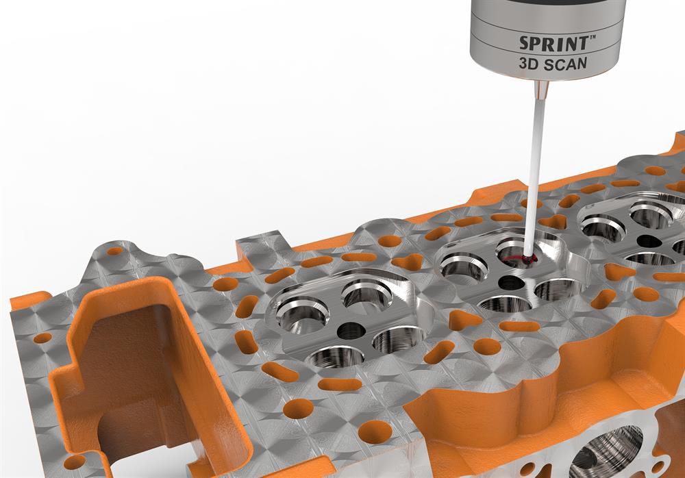 Non-contact laser scanner - SPRINT™ - Renishaw PLC - 3D / for aeronautics