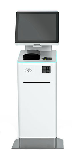 Check-in kiosk with passport reader - V2 VELOCITYtwo - Embross - with ...