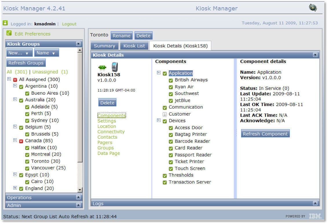 Management software - KIOSK MANAGER 1.4 - EMBROSS - monitoring / for ...