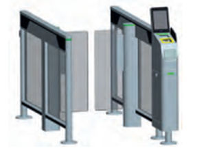 Automatic boarding gate with boarding pass reader - IER 710 - IER Blue ...