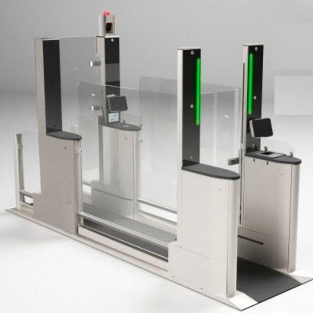 Airport border e-gate - IER 919 - IER Blue Solutions - with passport ...