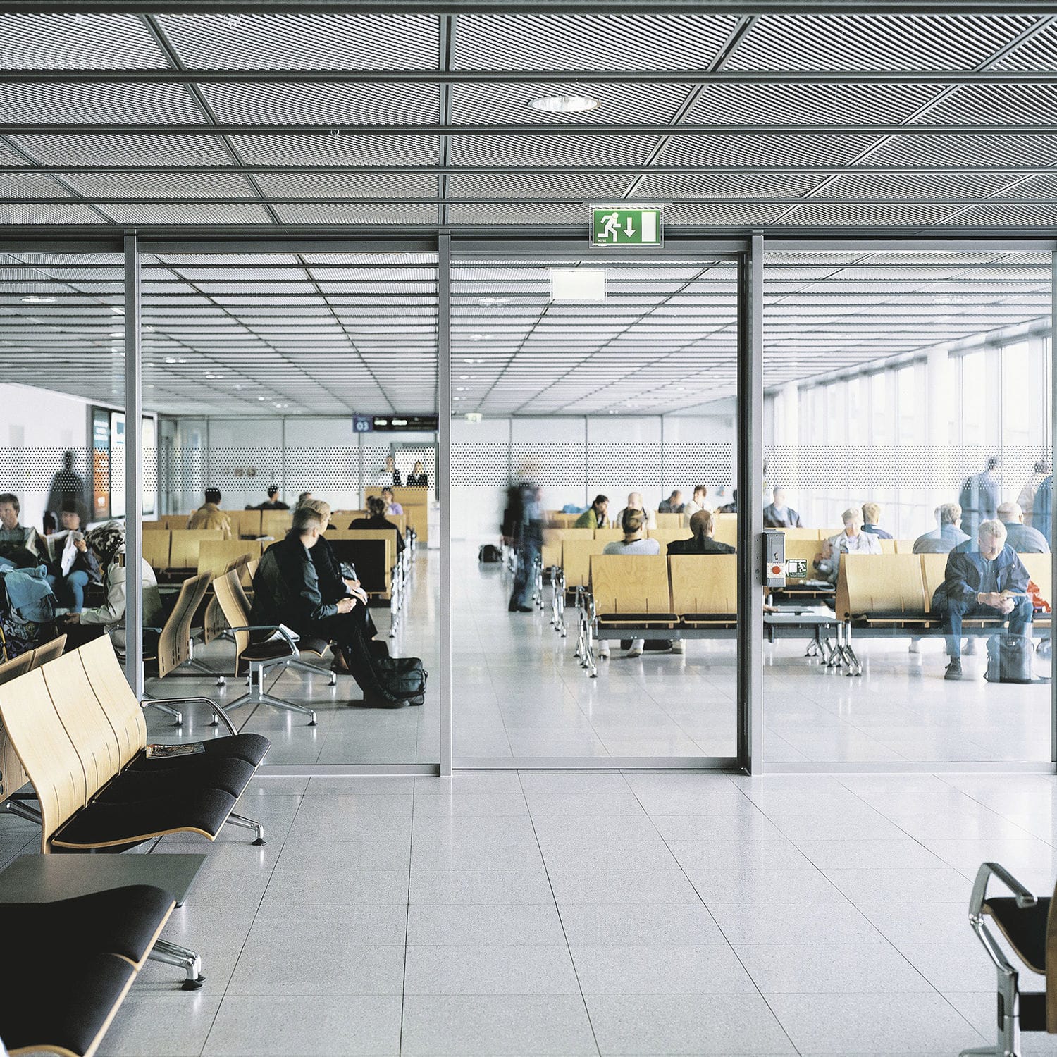 Automatic sliding door - ST FLEX - dormakaba - double / with safety sensor