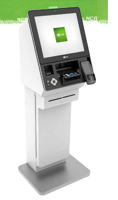 Check-in kiosk with passport reader - TouchPort 120 - NCR Corporation ...