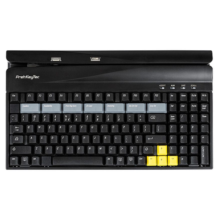 Keyboard with MSR reader - MCI 111 - PrehKeyTec GmbH - with card reader ...