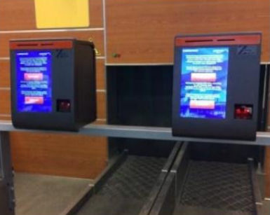 Check-in kiosk with printer - SBDv5 - Zamar AG - with boarding pass ...