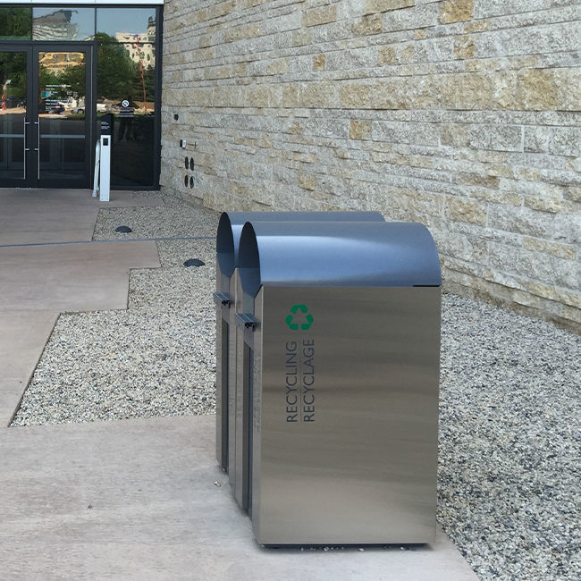Airport waste bin - Super Trashbox - Arconas - floor-mounted / recycling