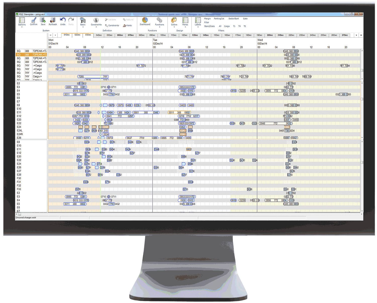 Planning software - StandPlan - PDC A/S - control / process / aeronautical