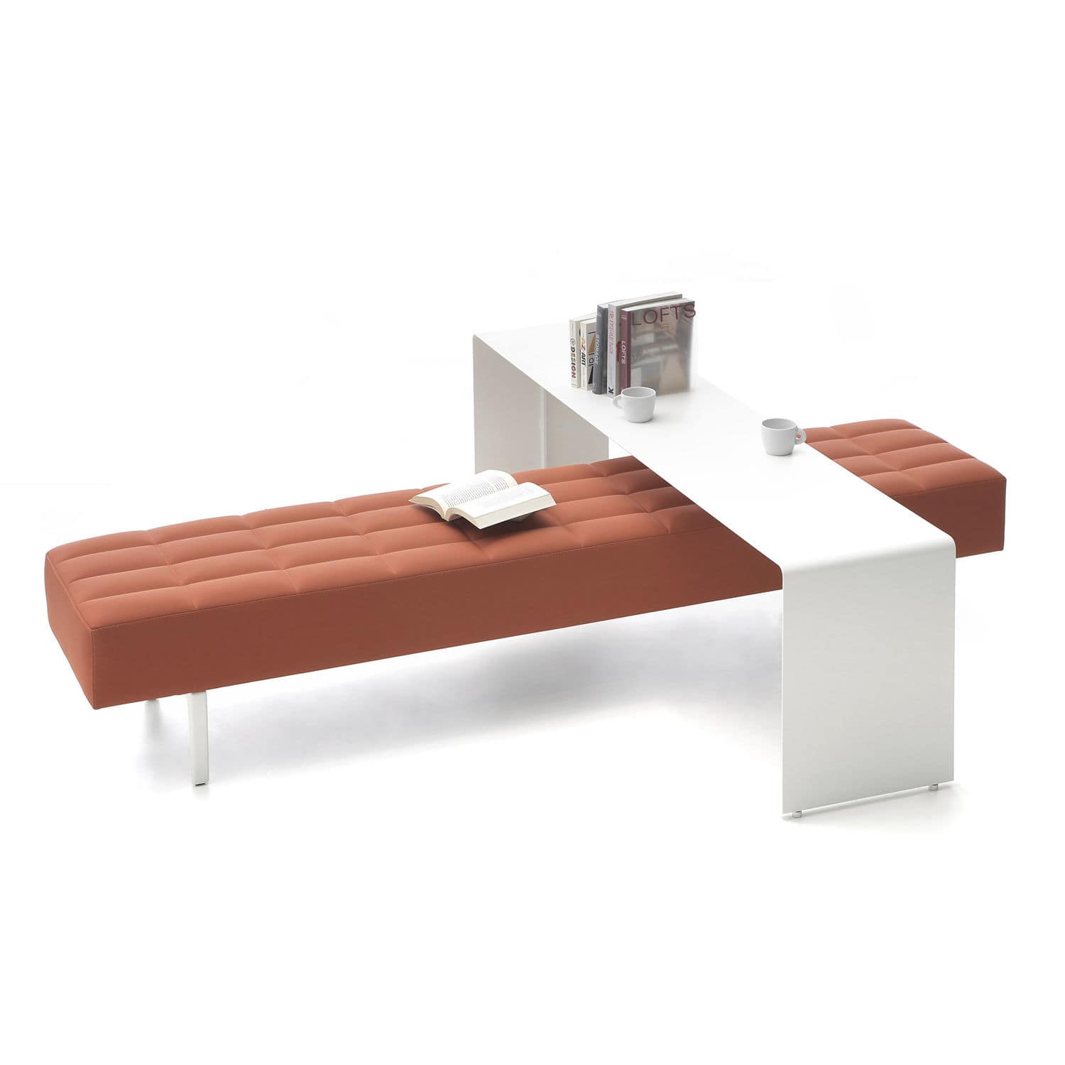 Airport lounge sofa - Greta series - Nurus - straight / fabric / single