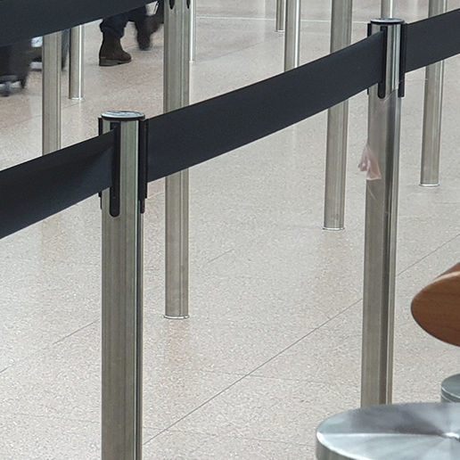 Tape guidance barrier - GLA 46 - RS Guidesystems - flat-head / for airport