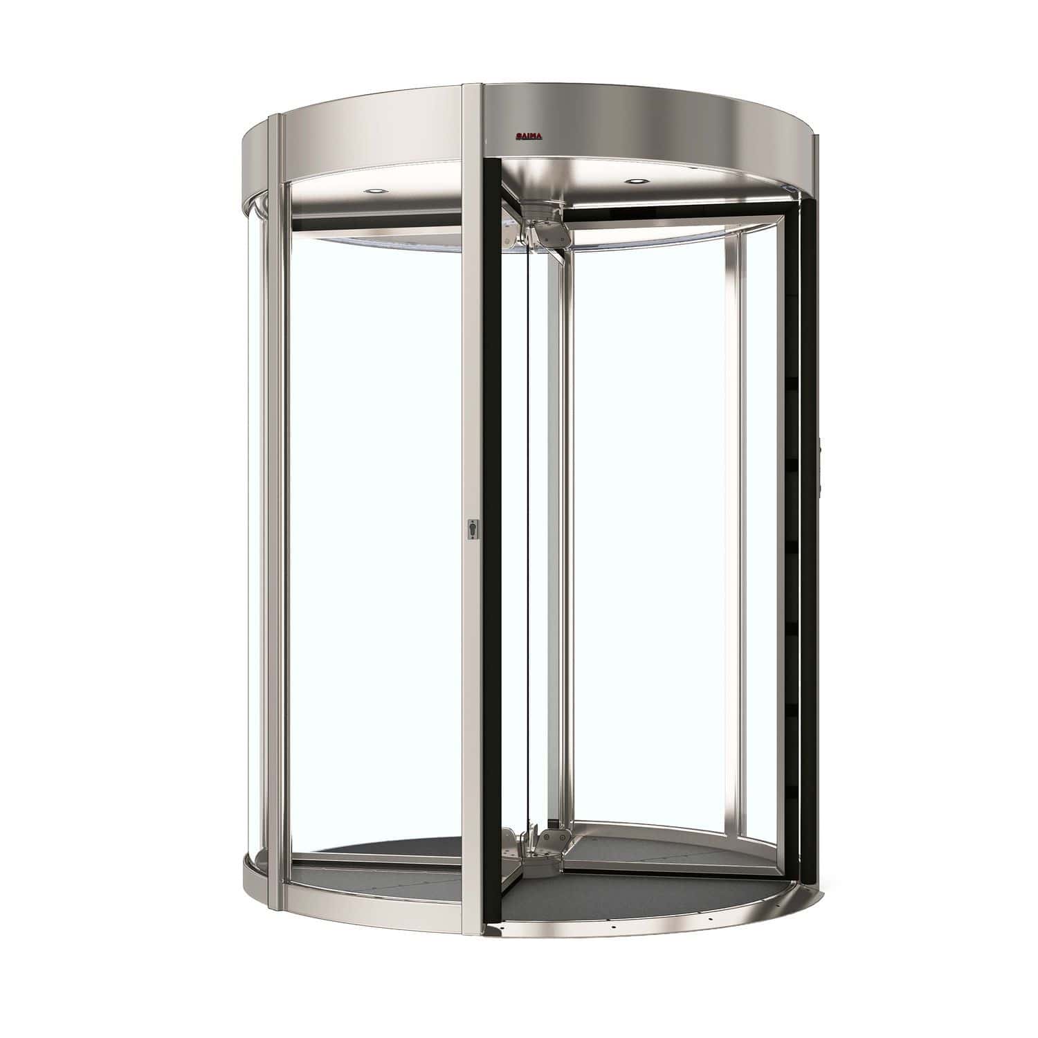 Security revolving door - Glass Roll 4 - Saima Sicurezza SpA - for airport