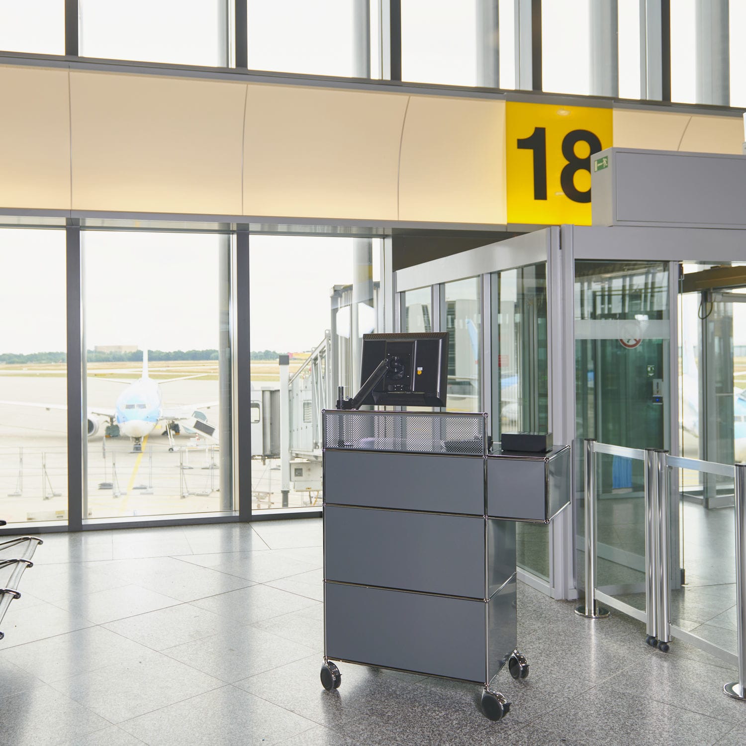 Boarding counter - Mobile gate - USM Airportsystems AG - for airport