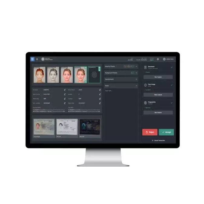 Control software - Vision-Box - biometric / quality control / for airport