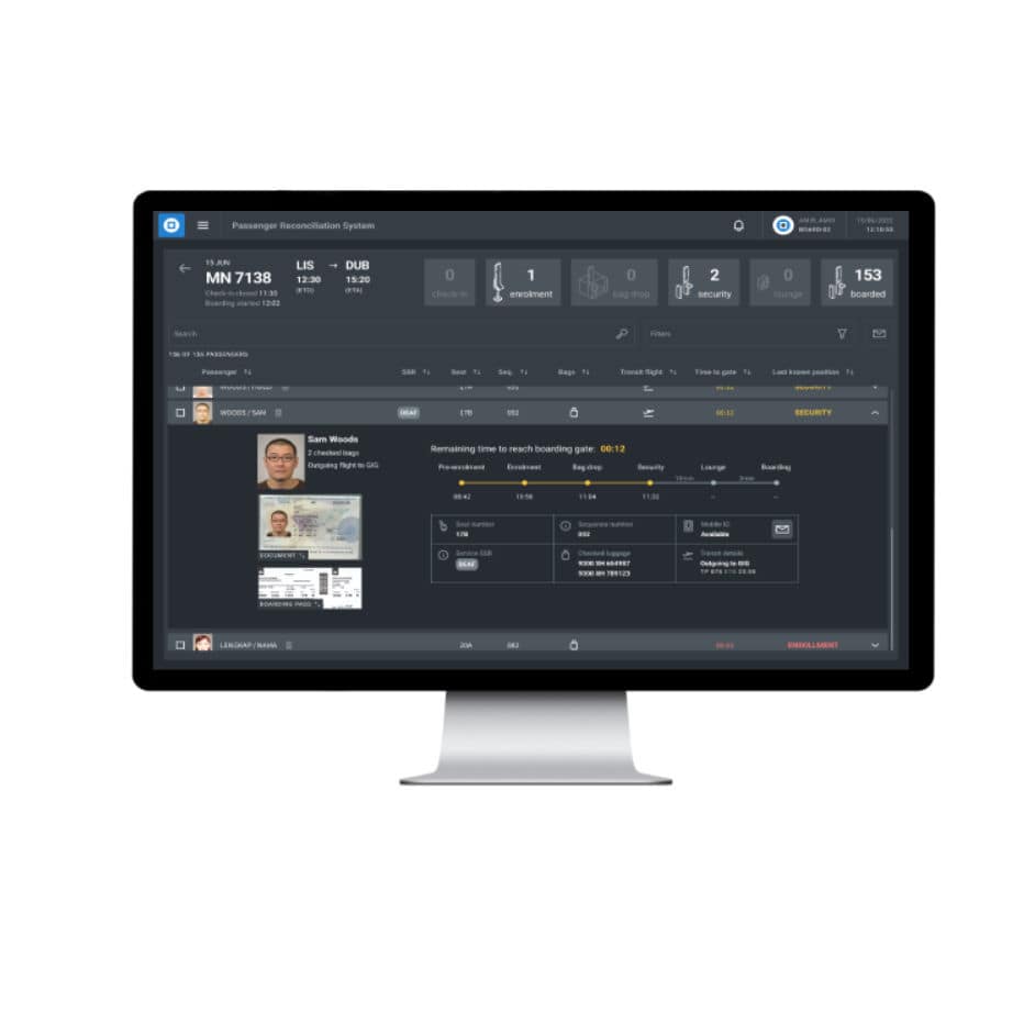 Biometric software - FINDER - Vision-Box - control / for airport / for aeronautics