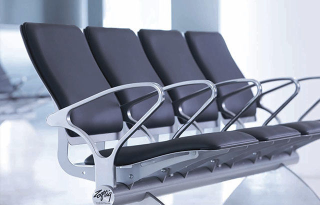 Airport beam chair - Zenky Plus - Zoeftig - 3-seater / 4-seater / one ...