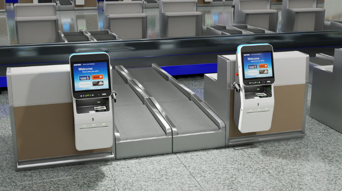 Self-service bag drop - DROP-UX L - DAIFUKU AIRPORT TECHNOLOGIES - with ...