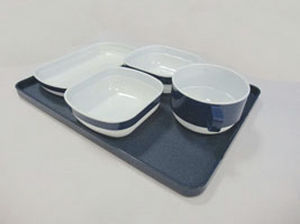 Aircraft cabin meal tray - InflightDirect - plastic / disposable