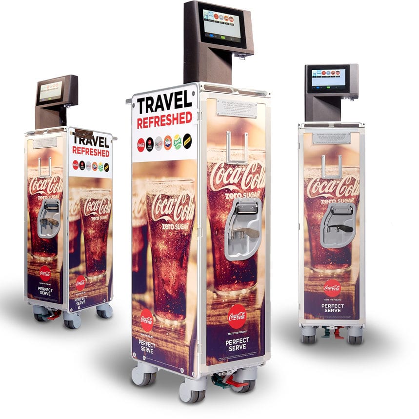 Aircraft service trolley with drinks dispenser - SKYBAR SPLASH ...