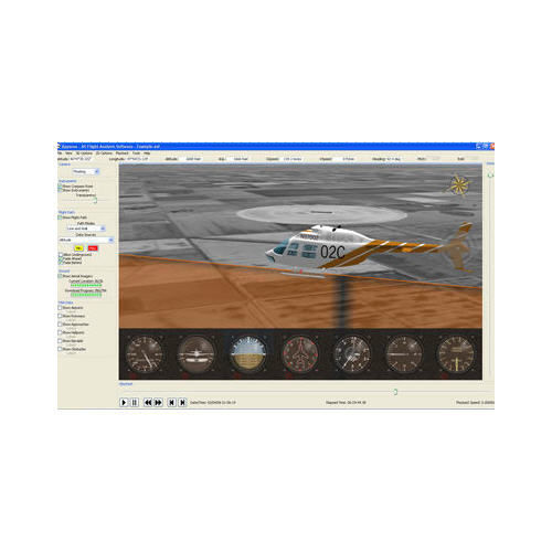 Flight analysis software - Appareo Systems - for aeronautics / 3D