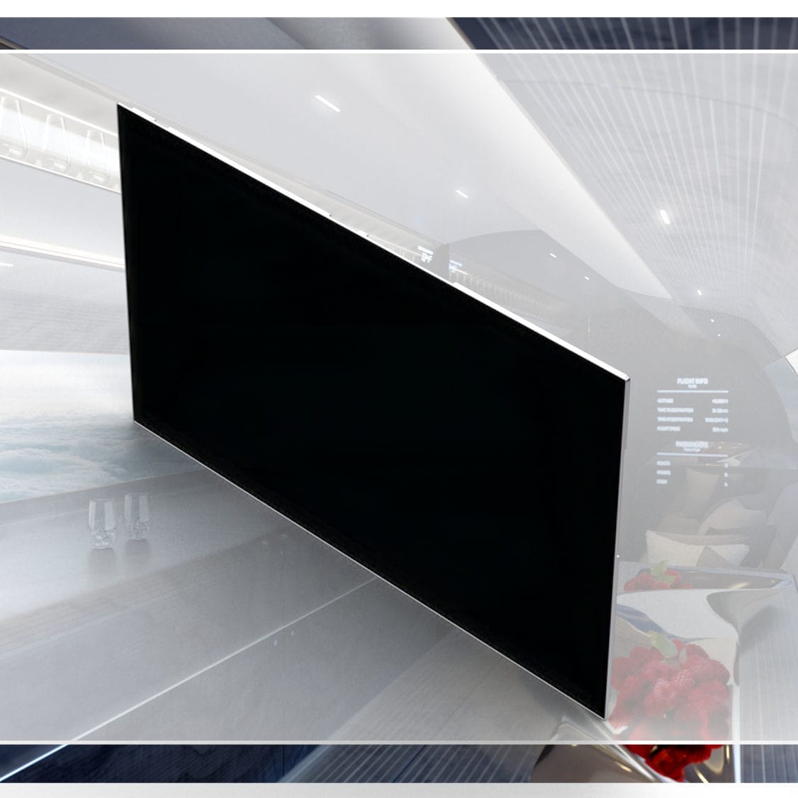 Inflight entertainment aircraft cabin display - 4KS550-001 - Rosen ...