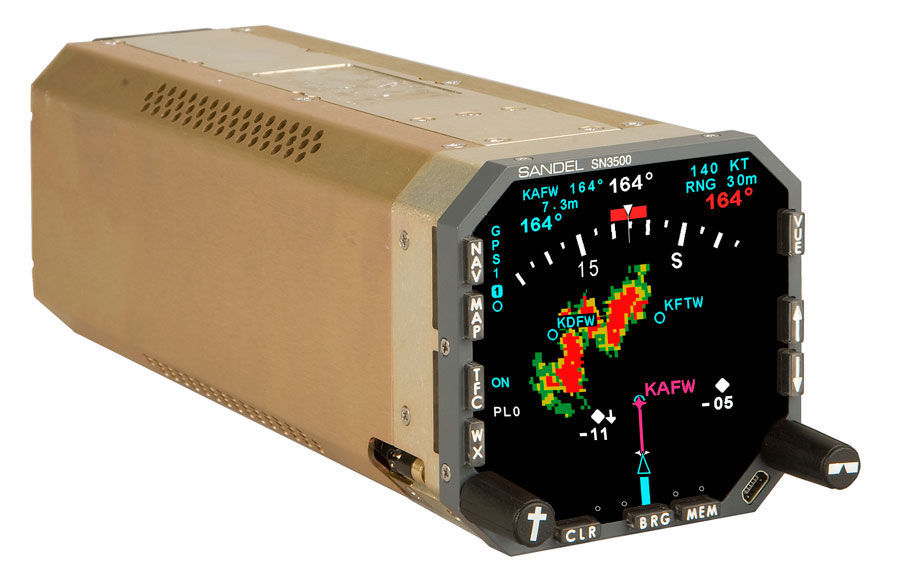 Navigational display - SN3500 - Sandel Avionics - LED backlight / for ...