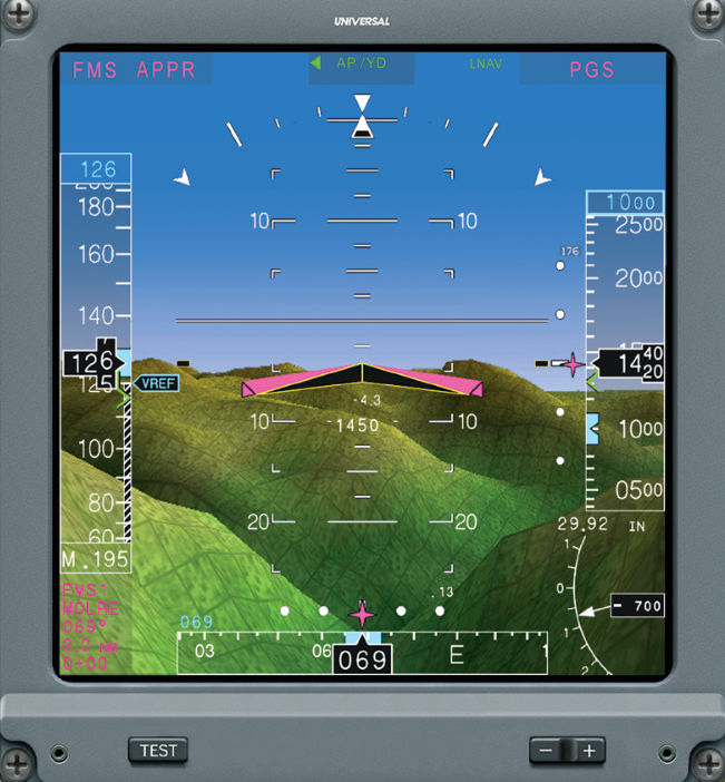 MFD - EFI-890R - Universal Avionics Systems Corp. - PFD / EFIS / LCD