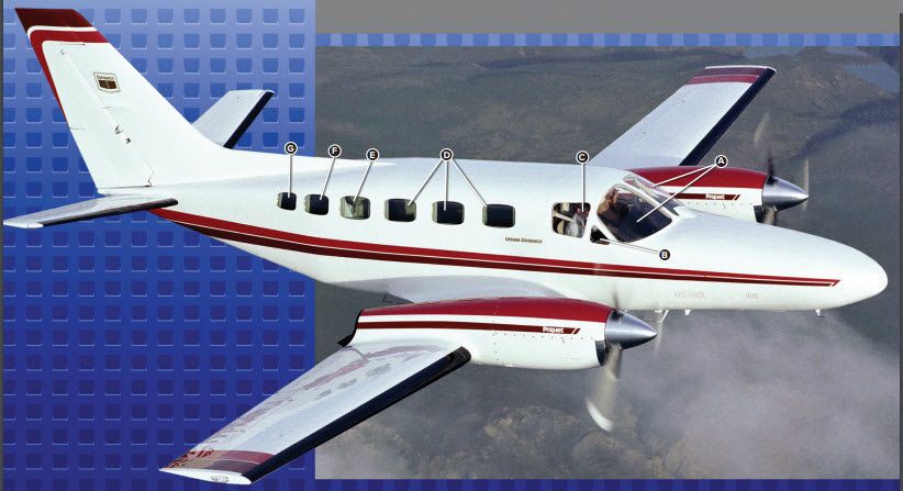 Airliner aircraft window - Conquest II - Lee Aerospace, Inc.