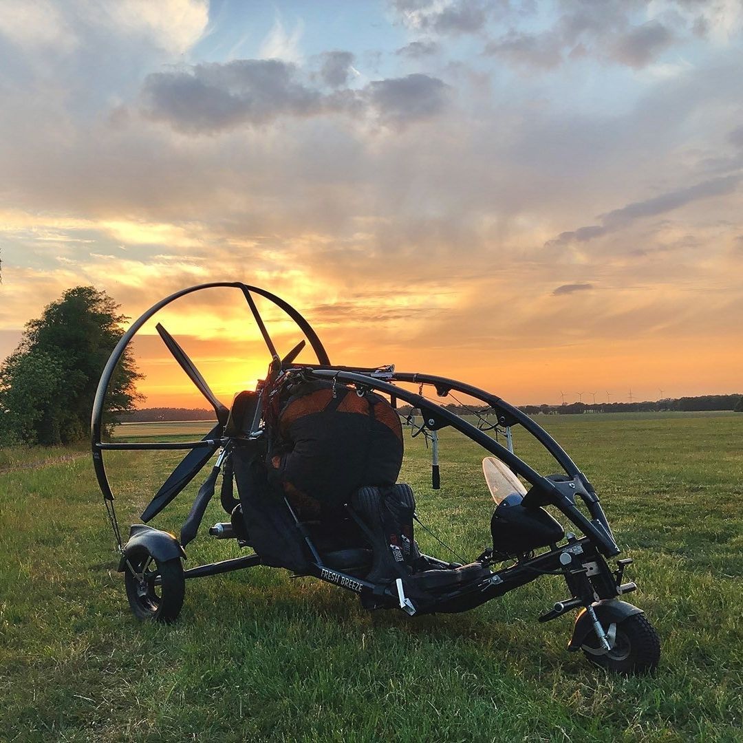 Two-seater paramotor trolley - XCITOR - Fresh Breeze - with engine