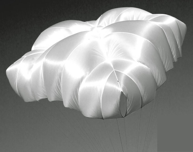 Cross parachute - BACKUP QX series - U-Turn GmbH - rescue / reserve ...