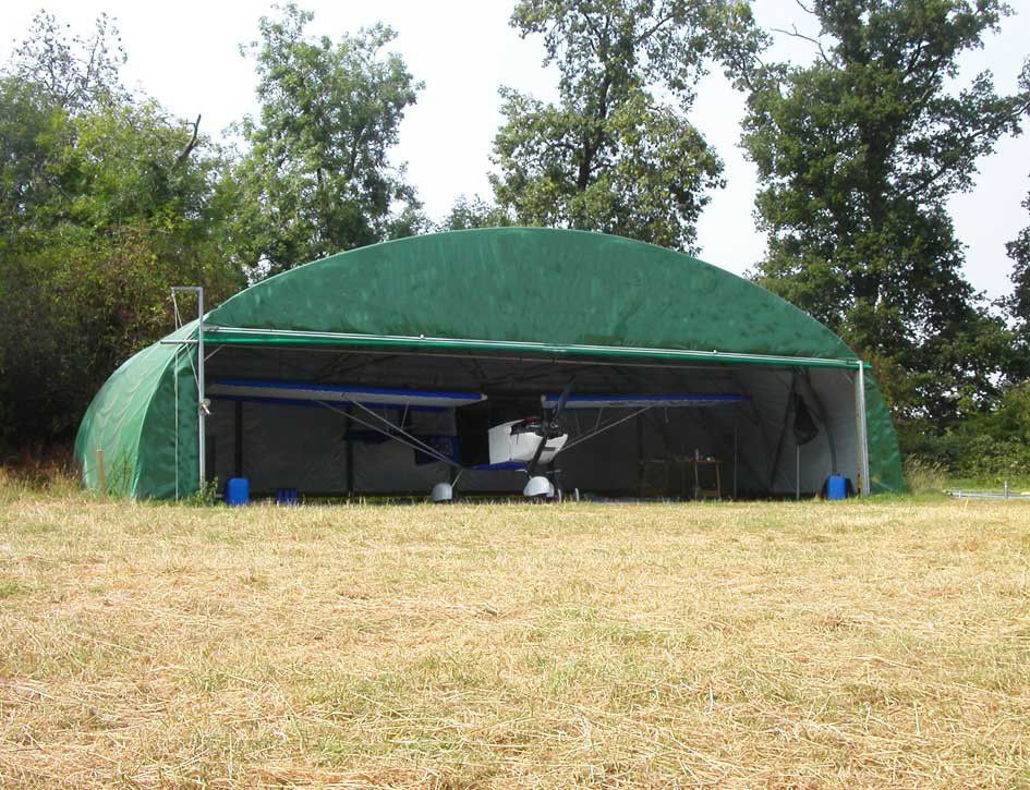 Light aircraft hangar - McGregor Hangars - temporary / for airport